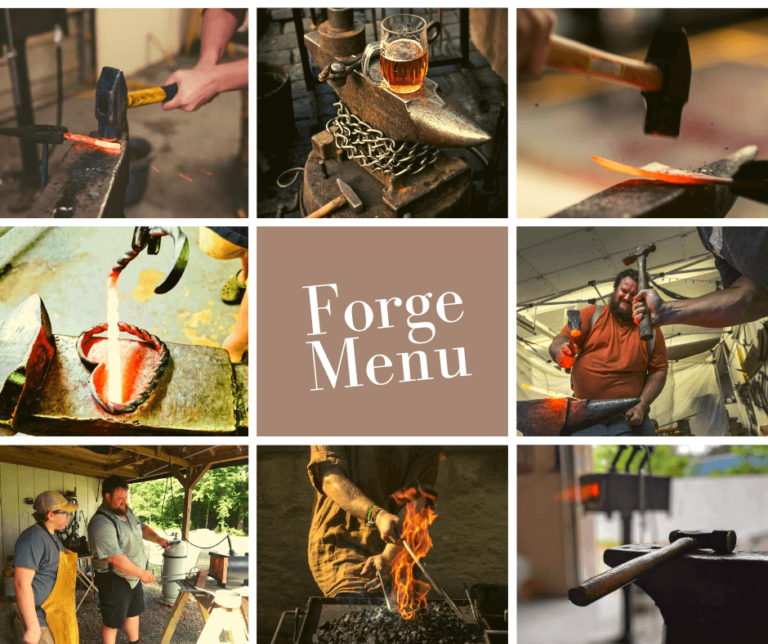 Forge Menu - Beach Blacksmith